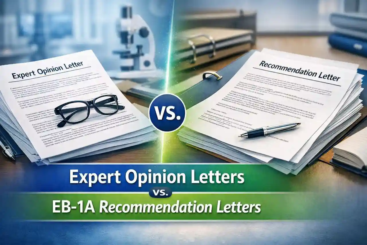 Expert Opinion Letters vs EB-1A Recommendation Letters